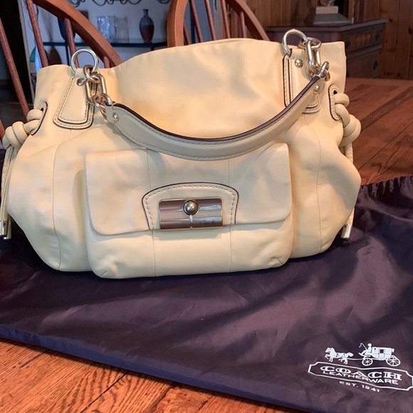 Coach | Bags | Vintage Coach Banana Color Leather Kristen Shoulder Bag ...